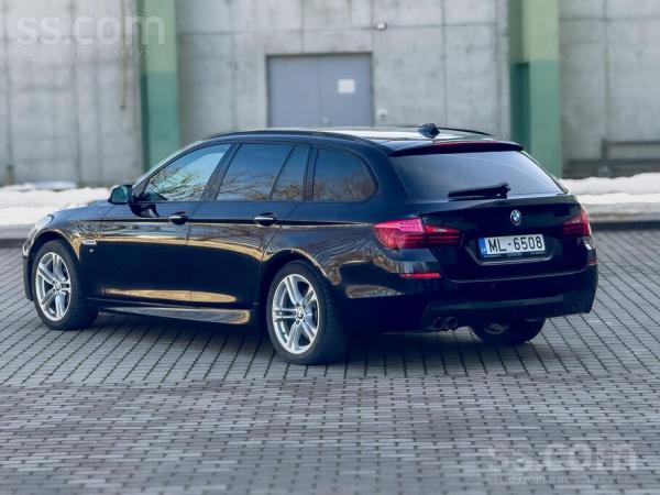 Black BMW 530 2015 in Jelgava, with an engine capacity of 3.00 L and mileage of 354 thousand km for 14750 €, photo 3 on AUTOMOTO.COM.LV