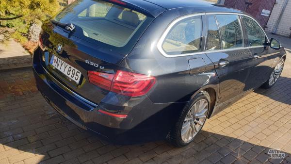 Black BMW 530 2015 in Vilnius, with an engine capacity of 3.00 L and mileage of 200 thousand km for 8100 €, photo 3 on AUTOMOTO.COM.LV