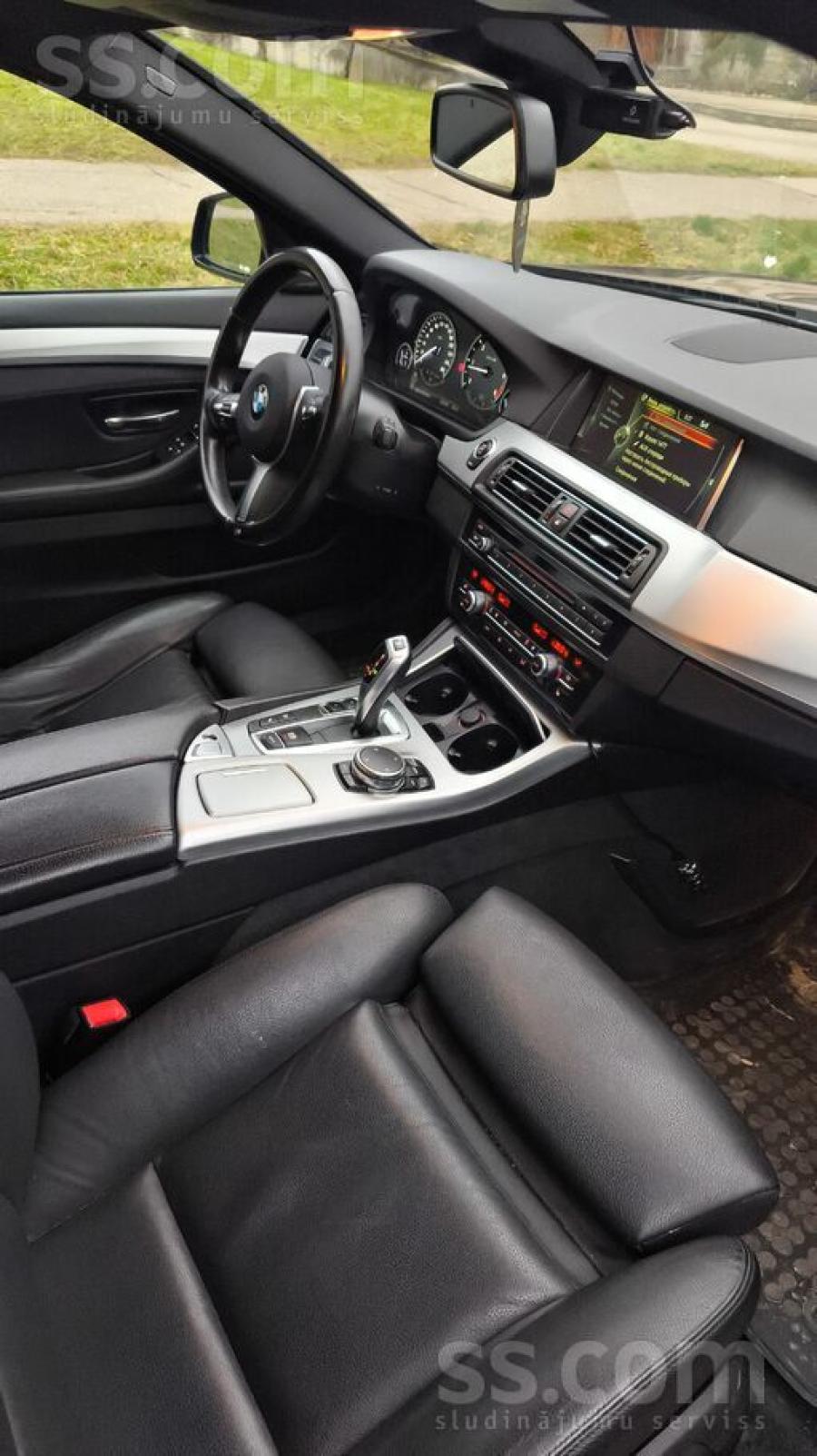 Black BMW 530 2015 in Daugavpils, with an engine capacity of 3.00 L and mileage of 265 thousand km for 14000 €, photo 7 on AUTOMOTO.COM.LV