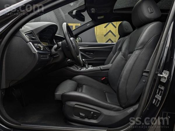 Черный БМВ 530 2015 в Тукумс, объемом двигателя 3.00 л и пробегом 284 тыс. км за 11990 €, фото 6 на AUTOMOTO.COM.LV