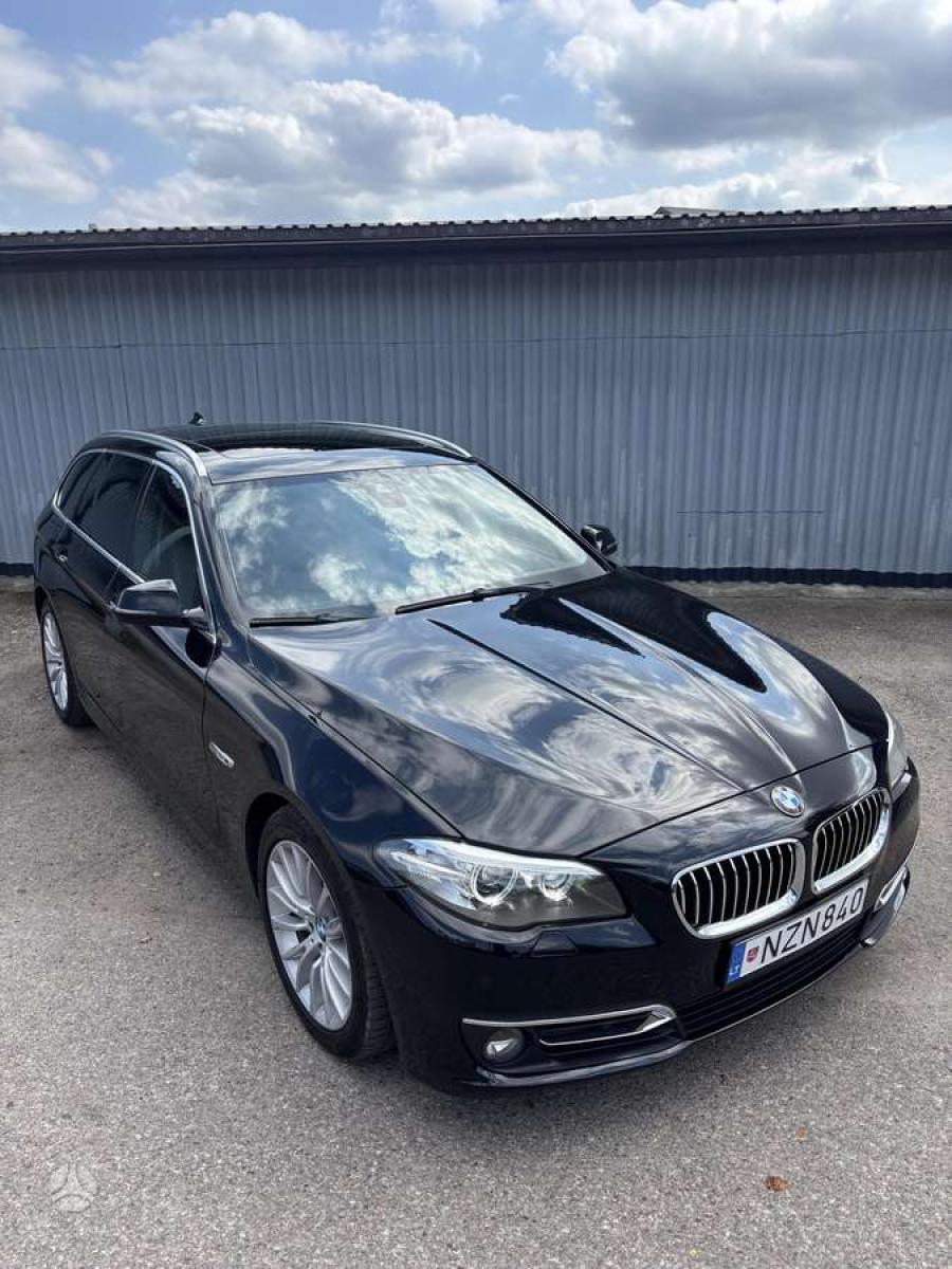 Black BMW 530 2015 in Jonava, with an engine capacity of 2.99 L and mileage of 223 thousand km for 11950 €, photo 5 on AUTOMOTO.COM.LV