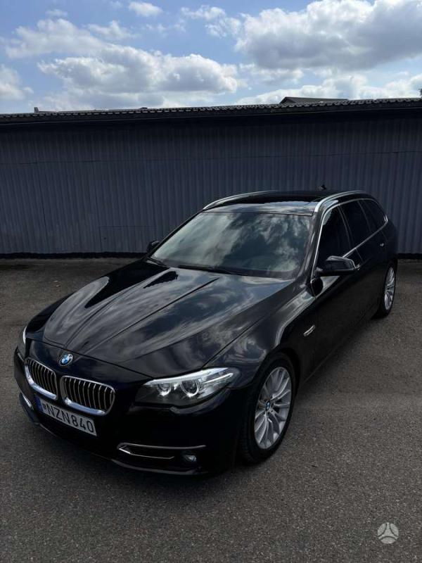 Black BMW 530 2015 in Jonava, with an engine capacity of 2.99 L and mileage of 223 thousand km for 11950 €, photo 6 on AUTOMOTO.COM.LV