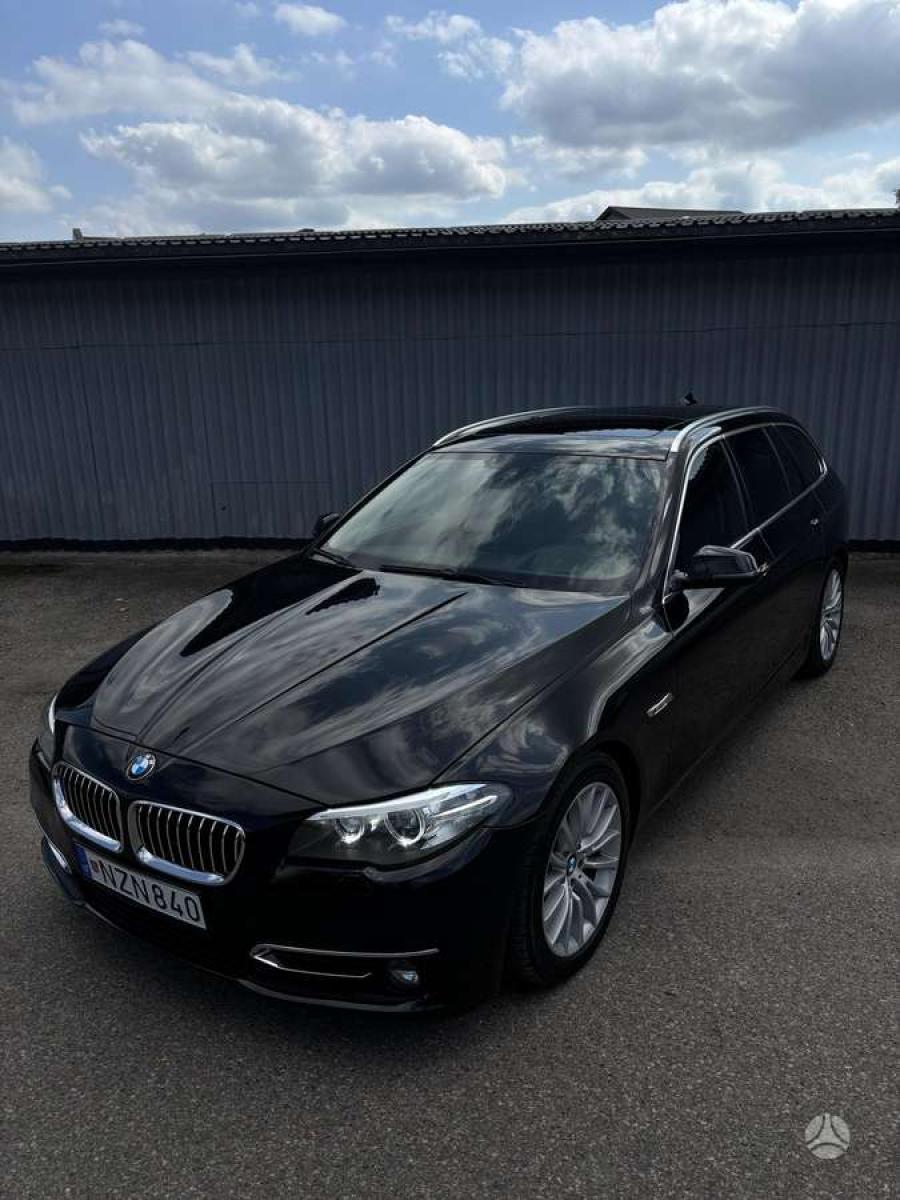 Black BMW 530 2015 in Jonava, with an engine capacity of 2.99 L and mileage of 223 thousand km for 11950 €, photo 7 on AUTOMOTO.COM.LV