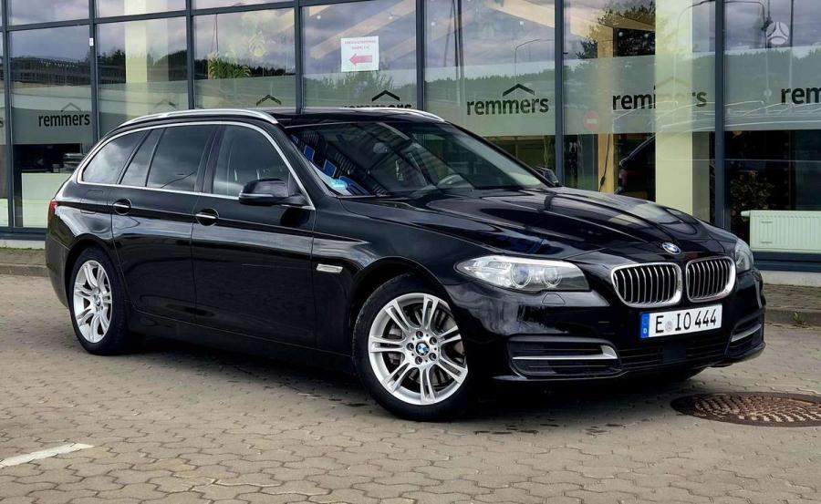 Black BMW 530 2015 in Vilnius, with an engine capacity of 2.99 L and mileage of 293 thousand km for 11200 €, photo 3 on AUTOMOTO.COM.LV