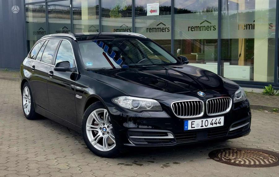 Black BMW 530 2015 in Vilnius, with an engine capacity of 2.99 L and mileage of 293 thousand km for 11200 €, photo 9 on AUTOMOTO.COM.LV