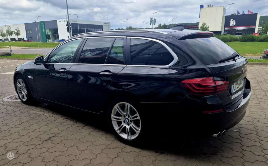 Black BMW 530 2015 in Vilnius, with an engine capacity of 2.99 L and mileage of 293 thousand km for 11200 €, photo 15 on AUTOMOTO.COM.LV