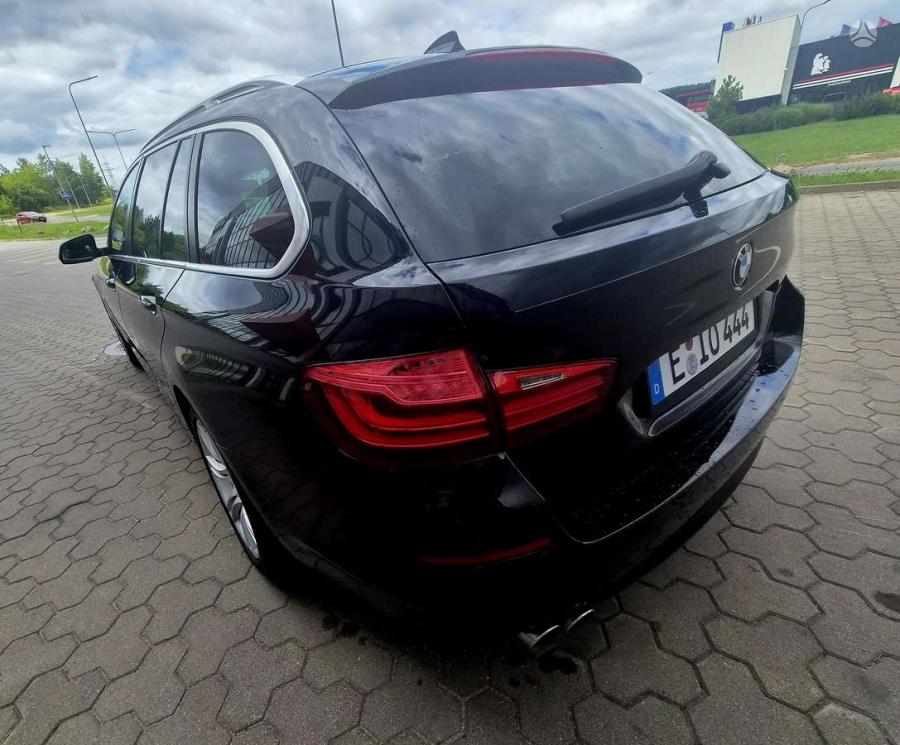 Black BMW 530 2015 in Vilnius, with an engine capacity of 2.99 L and mileage of 293 thousand km for 11200 €, photo 16 on AUTOMOTO.COM.LV