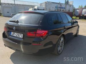 Black BMW 530 2015 in Riga, with an engine capacity of 3.00 L and mileage of 318 thousand km for 15300 €, photo 6 on AUTOMOTO.COM.LV
