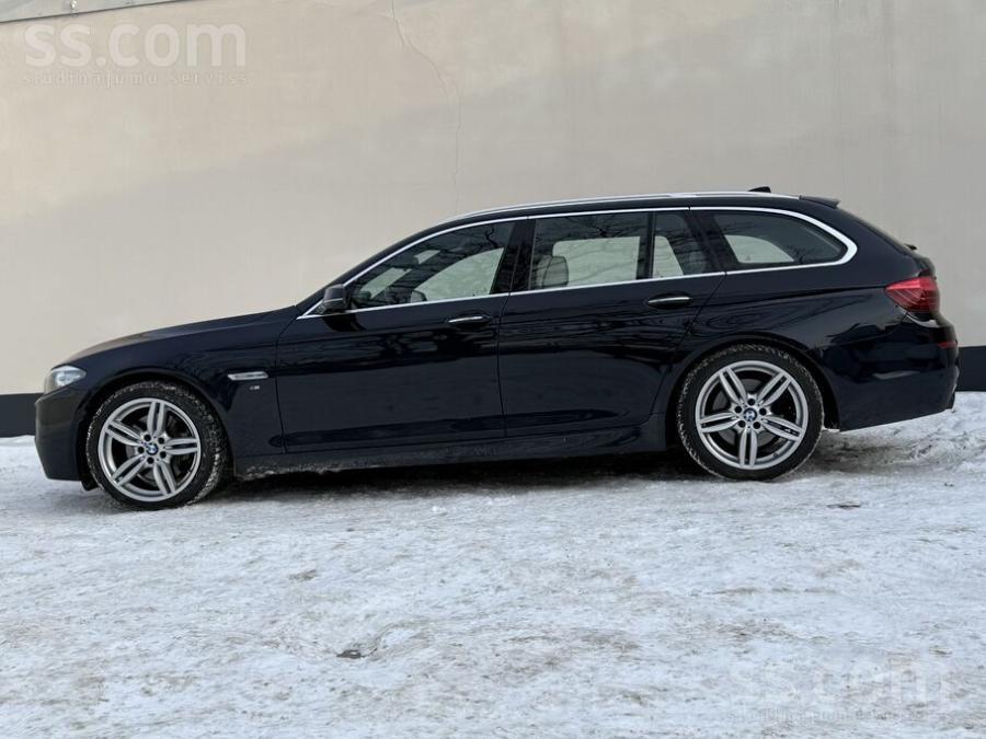 Black BMW 530 2016 in Riga, with an engine capacity of 3.00 L and mileage of 274 thousand km for 13850 €, photo 6 on AUTOMOTO.COM.LV