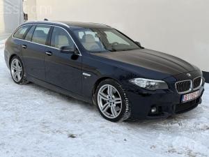 Black BMW 530 2016 in Riga, with an engine capacity of 3.00 L and mileage of 274 thousand km for 13850 €, photo 7 on AUTOMOTO.COM.LV