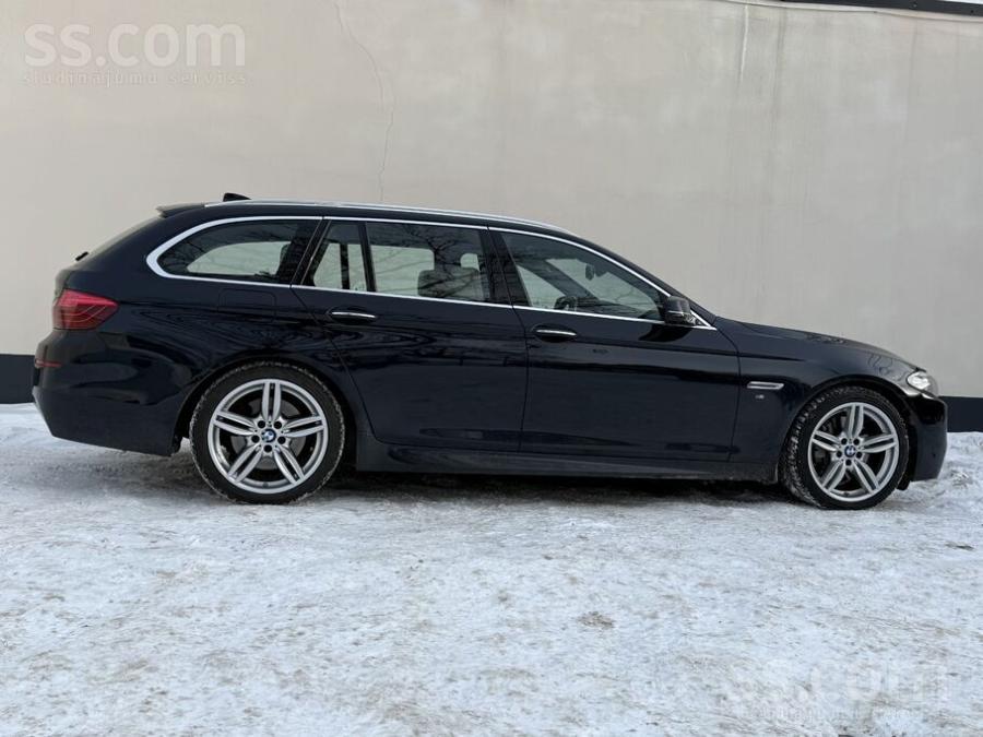 Black BMW 530 2016 in Riga, with an engine capacity of 3.00 L and mileage of 274 thousand km for 13850 €, photo 8 on AUTOMOTO.COM.LV