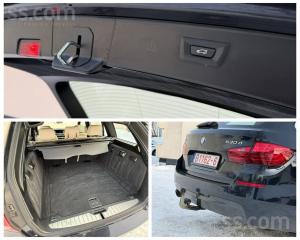 Black BMW 530 2016 in Riga, with an engine capacity of 3.00 L and mileage of 274 thousand km for 13850 €, photo 28 on AUTOMOTO.COM.LV