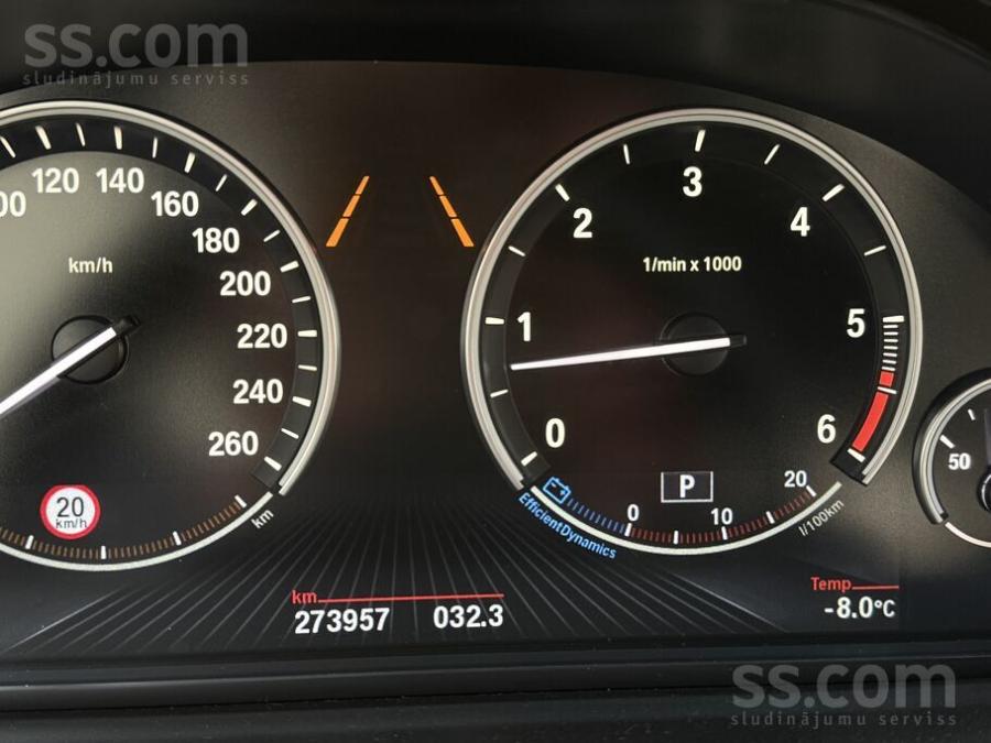 Black BMW 530 2016 in Riga, with an engine capacity of 3.00 L and mileage of 274 thousand km for 13850 €, photo 30 on AUTOMOTO.COM.LV