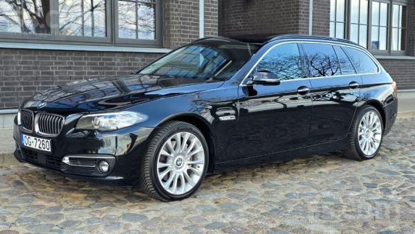 Black BMW 530 2016 in Riga, with an engine capacity of 3.00 L and mileage of 315 thousand km for 13690 €, photo 3 on AUTOMOTO.COM.LV