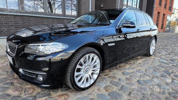 Black BMW 530 2016 in Riga, with an engine capacity of 3.00 L and mileage of 315 thousand km for 13690 €, photo 10 on AUTOMOTO.COM.LV