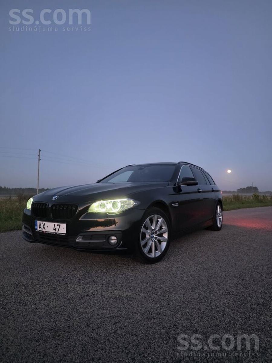 Black BMW 530 2016 in Riga, with an engine capacity of 3.00 L and mileage of 257 thousand km for 13500 €, photo 1 on AUTOMOTO.COM.LV