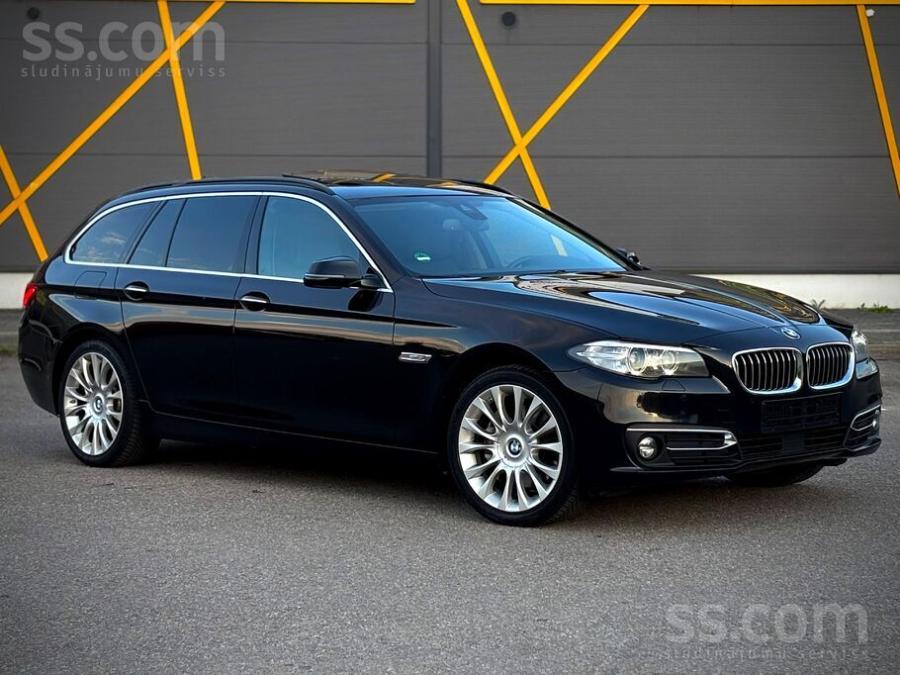 Black BMW 530 2016 in Riga, with an engine capacity of 3.00 L and mileage of 0 thousand km for 11900 €, photo 3 on AUTOMOTO.COM.LV