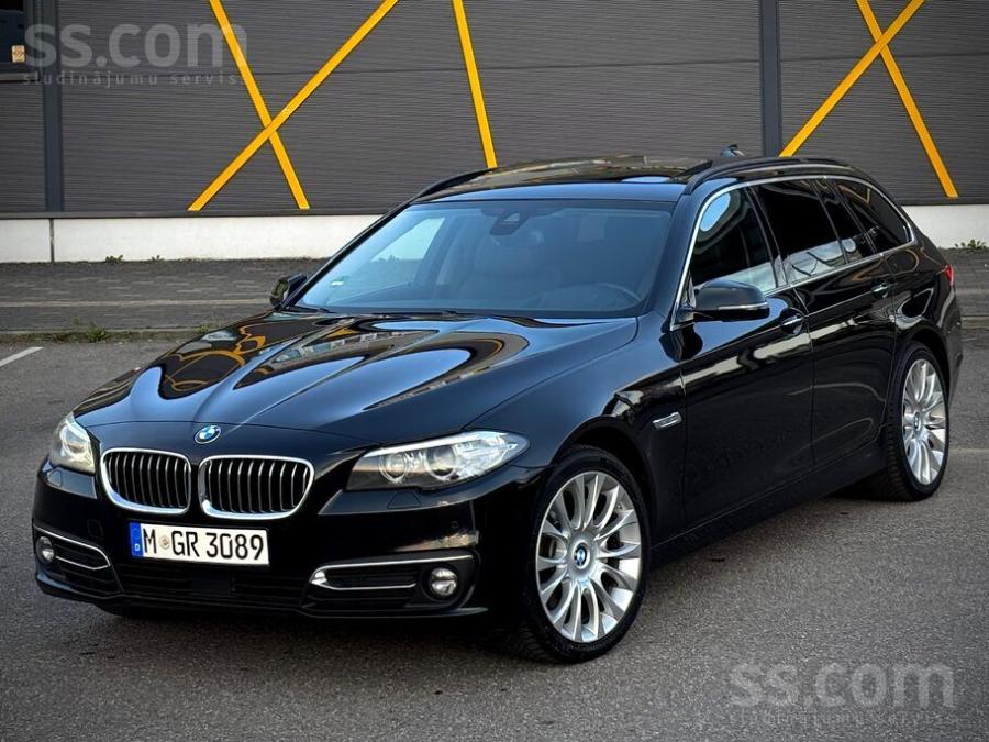 Black BMW 530 2016 in Riga, with an engine capacity of 3.00 L and mileage of 0 thousand km for 11900 €, photo 4 on AUTOMOTO.COM.LV