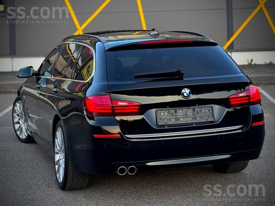 Black BMW 530 2016 in Riga, with an engine capacity of 3.00 L and mileage of 0 thousand km for 11900 €, photo 7 on AUTOMOTO.COM.LV