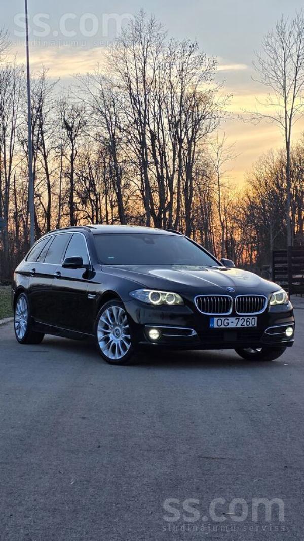 Black BMW 530 2016 in Balvi, with an engine capacity of 3.00 L and mileage of 0 thousand km for 14550 €, photo 1 on AUTOMOTO.COM.LV
