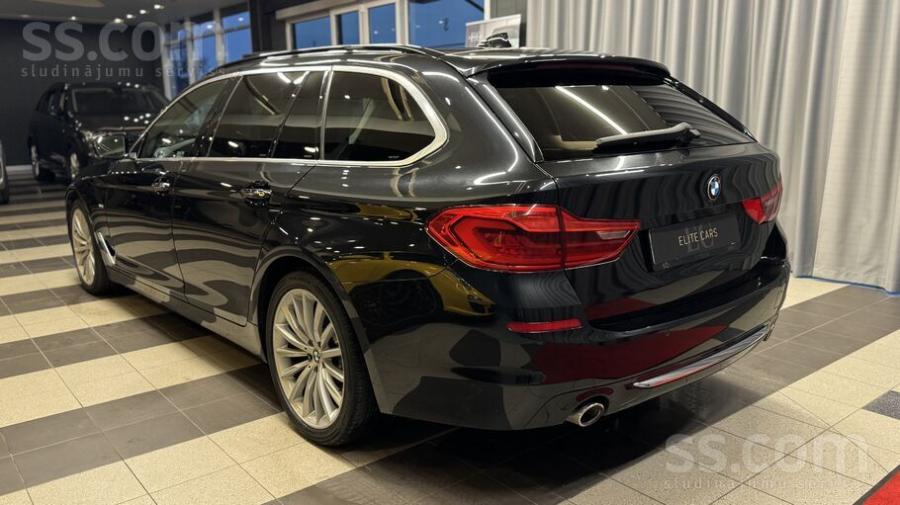 Black BMW 530 2017 in Riga, with an engine capacity of 3.00 L and mileage of 140 thousand km for 20990 €, photo 7 on AUTOMOTO.COM.LV