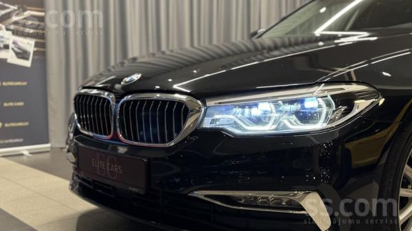 Black BMW 530 2017 in Riga, with an engine capacity of 3.00 L and mileage of 140 thousand km for 20990 €, photo 8 on AUTOMOTO.COM.LV