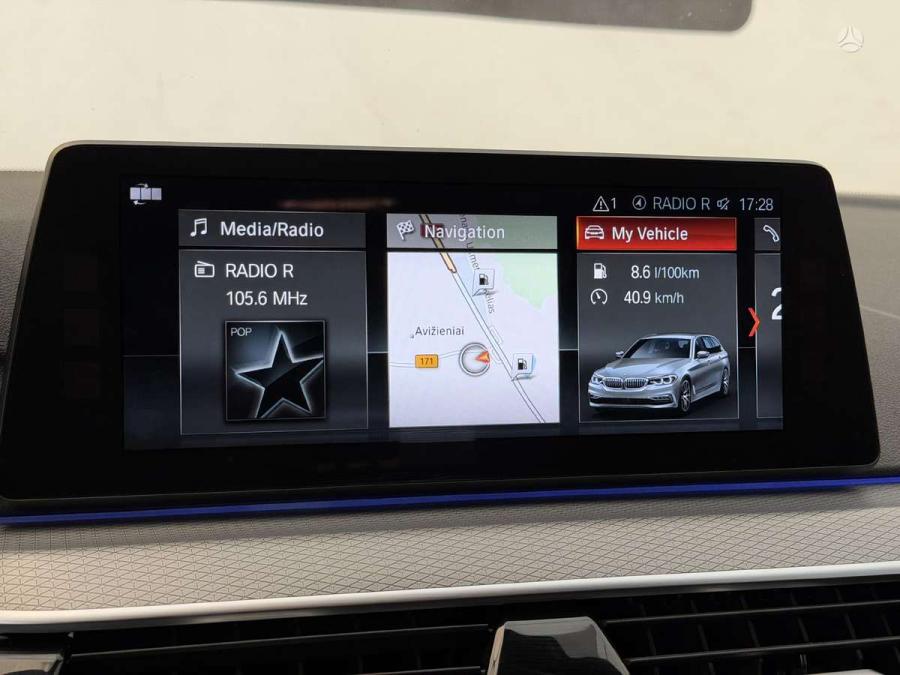 Черный БМВ 530 2017 в Вильнюс, объемом двигателя 2.99 л и пробегом 207 тыс. км за 22290 €, фото 21 на AUTOMOTO.COM.LV