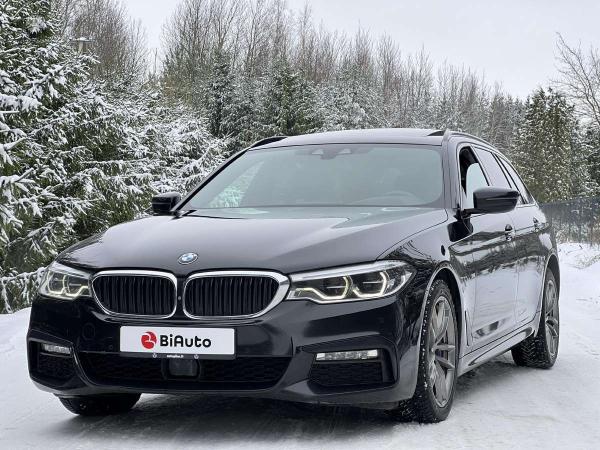 Black BMW 530 2017 in Utena, with an engine capacity of 2.99 L and mileage of 265 thousand km for 20950 €, photo 6 on AUTOMOTO.COM.LV