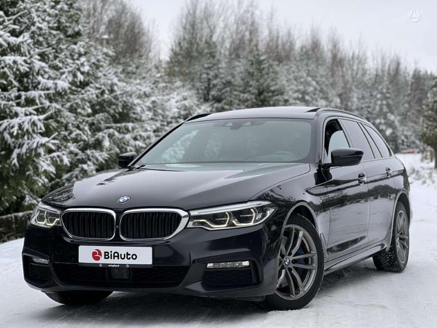Black BMW 530 2017 in Utena, with an engine capacity of 2.99 L and mileage of 265 thousand km for 20950 €, photo 7 on AUTOMOTO.COM.LV