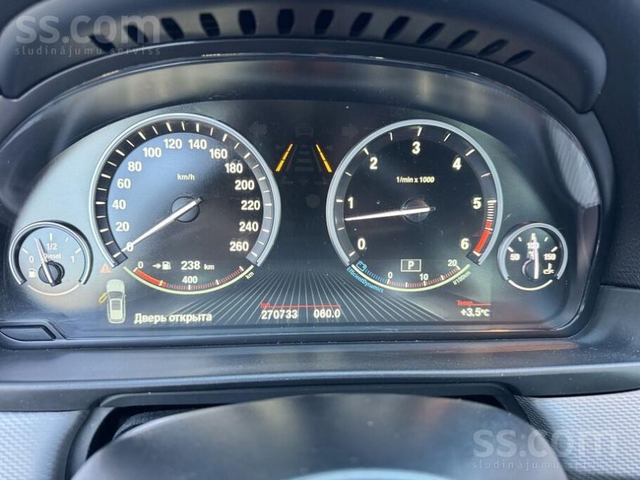 Black BMW 530 2017 in Riga, with an engine capacity of 3.00 L and mileage of 271 thousand km for 11500 €, photo 23 on AUTOMOTO.COM.LV