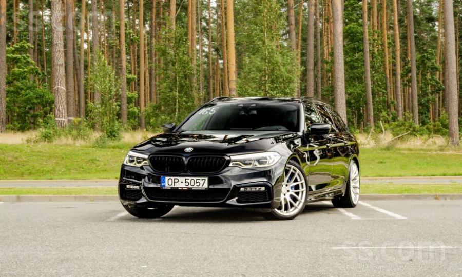Black BMW 530 2017 in Riga, with an engine capacity of 3.00 L and mileage of 253 thousand km for 21990 €, photo 5 on AUTOMOTO.COM.LV