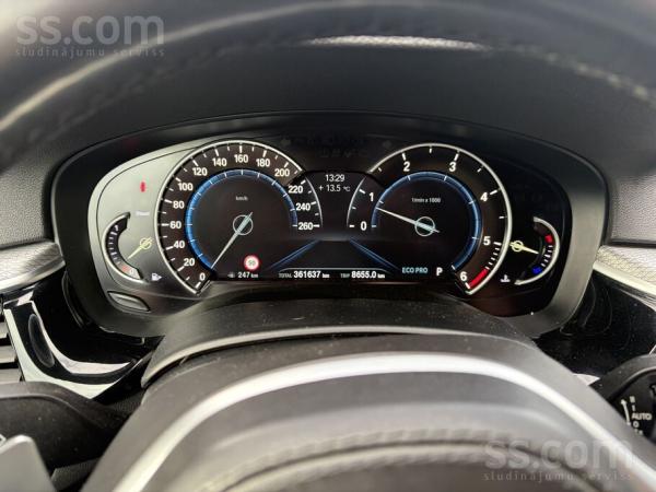 BMW 530 2017 in Riga on AUTOMOTO.COM.LV Black BMW 530 2017 in Riga, with an engine capacity of 3.00 L and mileage of 362 thousand km for 18000 €, photo 7 on AUTOMOTO.COM.LV