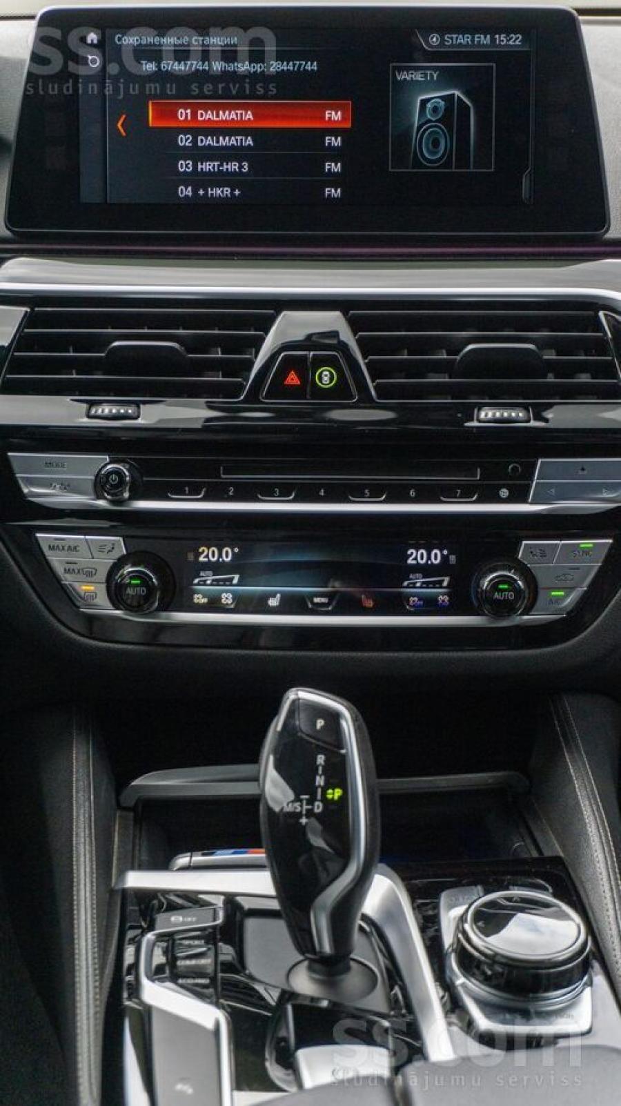 Melns BMW 530 2017 Rīga, ar dzinēja tilpumu 3.00 L un nobraukumu 253 tūkst. km par 20590 €, foto 13 vietnē AUTOMOTO.COM.LV