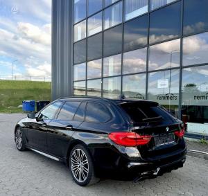 Black BMW 530 2018 in Vilnius, with an engine capacity of 2.99 L and mileage of 283 thousand km for 19499 €, photo 9 on AUTOMOTO.COM.LV