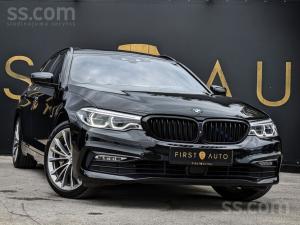 Black BMW 530 2018 in Tukums, with an engine capacity of 2.00 L and mileage of 166 thousand km for 21990 €, photo  on AUTOMOTO.COM.LV