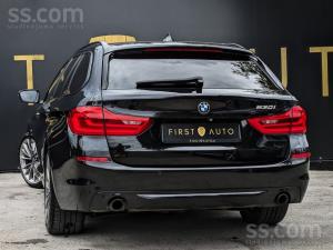 Black BMW 530 2018 in Tukums, with an engine capacity of 2.00 L and mileage of 166 thousand km for 21990 €, photo 4 on AUTOMOTO.COM.LV