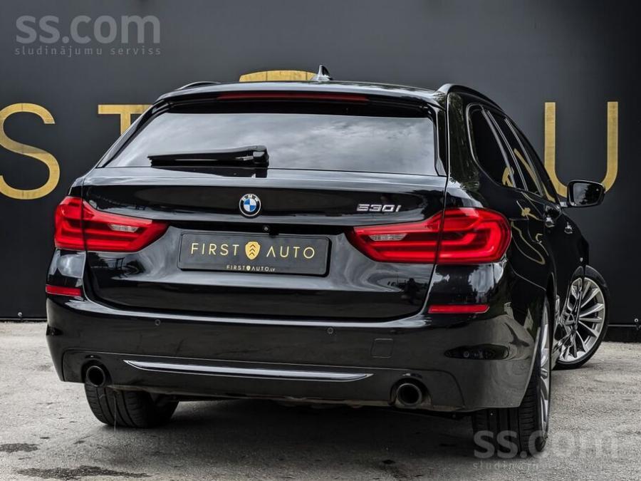 Black BMW 530 2018 in Tukums, with an engine capacity of 2.00 L and mileage of 166 thousand km for 21990 €, photo 5 on AUTOMOTO.COM.LV