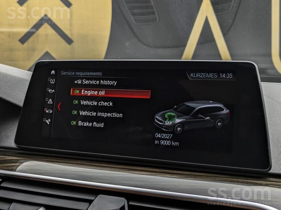 Black BMW 530 2018 in Tukums, with an engine capacity of 2.00 L and mileage of 166 thousand km for 21990 €, photo 17 on AUTOMOTO.COM.LV