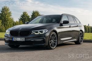 Black BMW 530 2018 in Riga, with an engine capacity of 3.00 L and mileage of 275 thousand km for 17900 €, photo 13 on AUTOMOTO.COM.LV