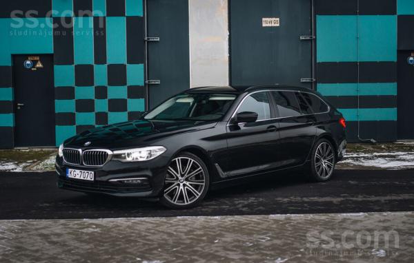 Black BMW 530 2019 in Riga, with an engine capacity of 3.00 L and mileage of 235 thousand km for 17500 €, photo 3 on AUTOMOTO.COM.LV