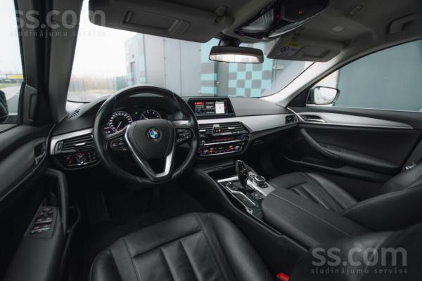 Black BMW 530 2019 in Riga, with an engine capacity of 3.00 L and mileage of 235 thousand km for 17500 €, photo 5 on AUTOMOTO.COM.LV