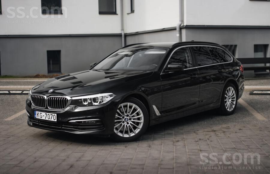 Black BMW 530 2019 in Riga, with an engine capacity of 3.00 L and mileage of 235 thousand km for 17000 €, photo 4 on AUTOMOTO.COM.LV