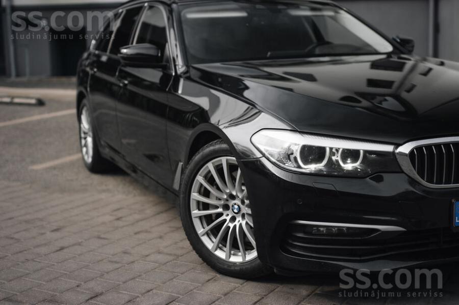 Black BMW 530 2019 in Riga, with an engine capacity of 3.00 L and mileage of 235 thousand km for 17000 €, photo 19 on AUTOMOTO.COM.LV