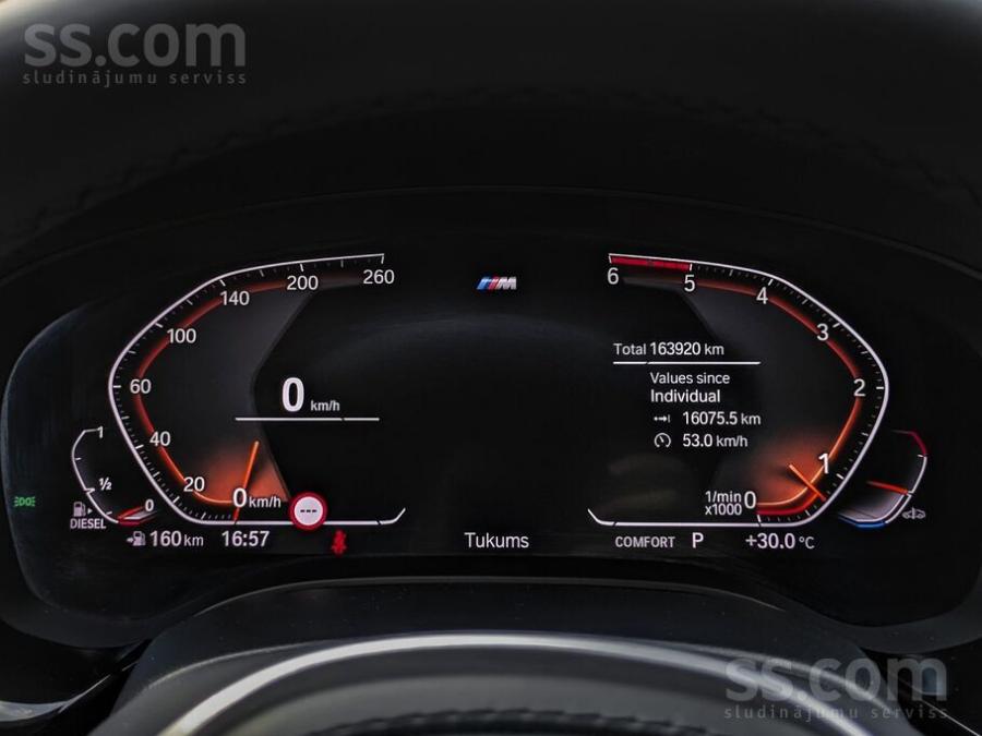 Melns BMW 530 2019 Tukums, ar dzinēja tilpumu 3.00 L un nobraukumu 164 tūkst. km par 23990 €, foto 10 vietnē AUTOMOTO.COM.LV