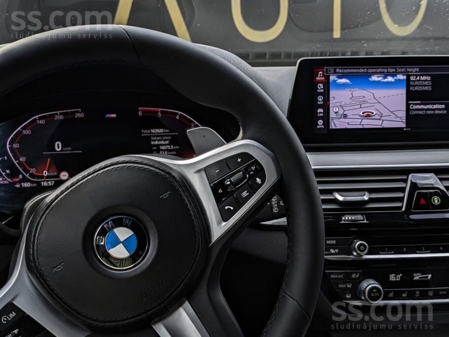 Melns BMW 530 2019 Tukums, ar dzinēja tilpumu 3.00 L un nobraukumu 164 tūkst. km par 23990 €, foto 12 vietnē AUTOMOTO.COM.LV