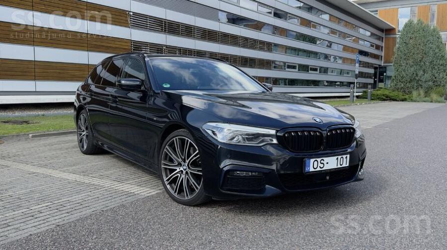 Black BMW 530 2019 in Riga, with an engine capacity of 3.00 L and mileage of 181 thousand km for 27690 €, photo 1 on AUTOMOTO.COM.LV