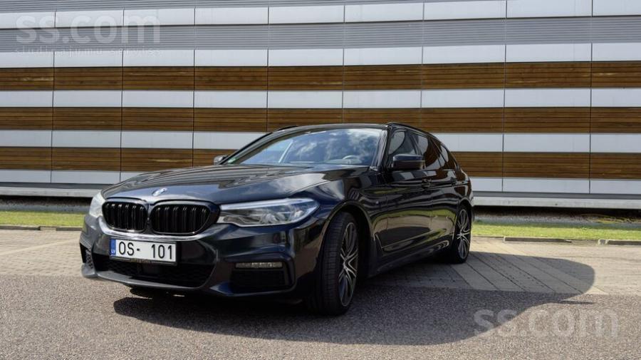 Black BMW 530 2019 in Riga, with an engine capacity of 3.00 L and mileage of 181 thousand km for 27690 €, photo 20 on AUTOMOTO.COM.LV