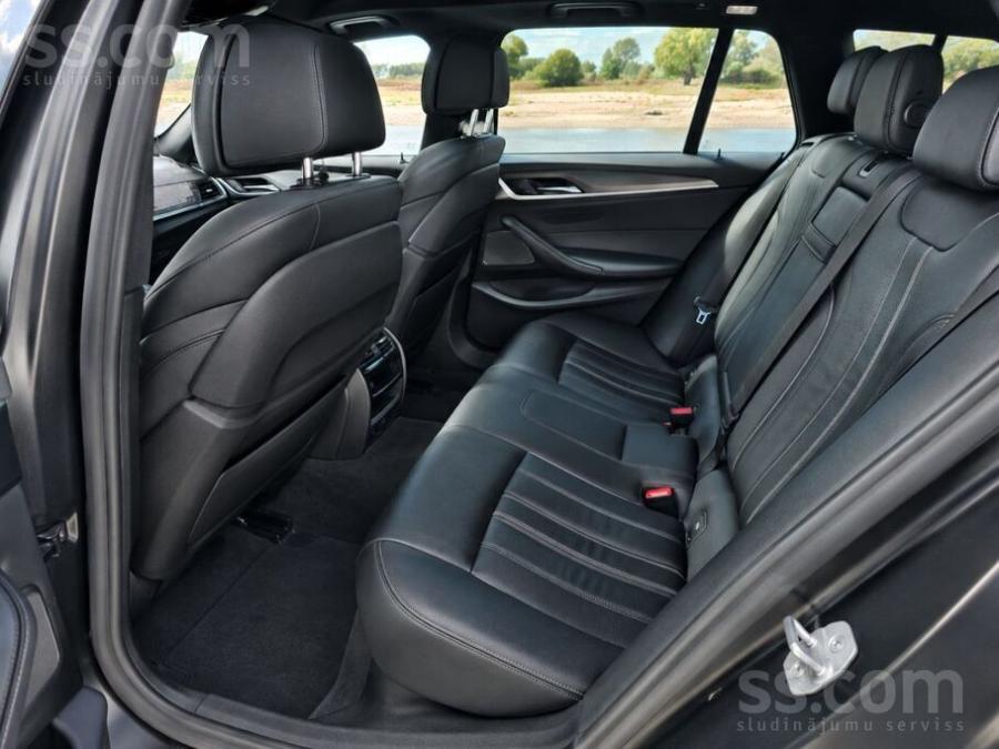 Black BMW 530 2019 in Liepaja, with an engine capacity of 3.00 L and mileage of 74 thousand km for 30000 €, photo 7 on AUTOMOTO.COM.LV