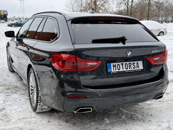 Black BMW 530 2020 in Kaunas, with an engine capacity of 2.99 L and mileage of 189 thousand km for 23490 €, photo 6 on AUTOMOTO.COM.LV