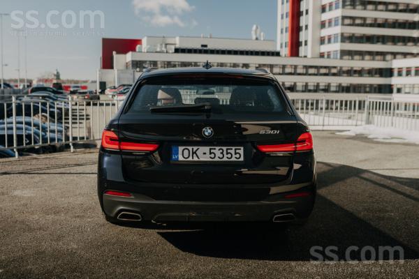 Black BMW 530 2020 in Tukums, with an engine capacity of 2.00 L and mileage of 180 thousand km for 22600 €, photo 9 on AUTOMOTO.COM.LV
